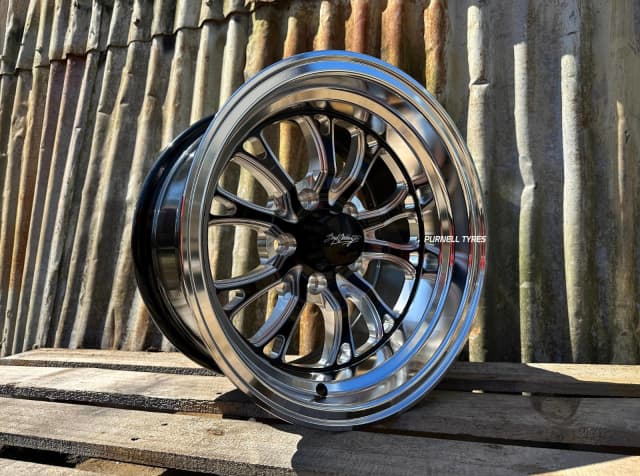 15 17 inch boyd bristol black milled pro street wheels ford chev hq ...