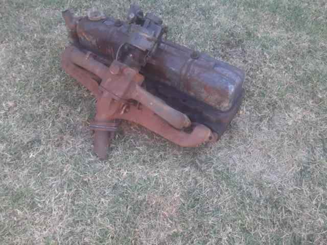 Chevy 1940- 50s vintage 216 head, manifolds and rochester carburetor ...