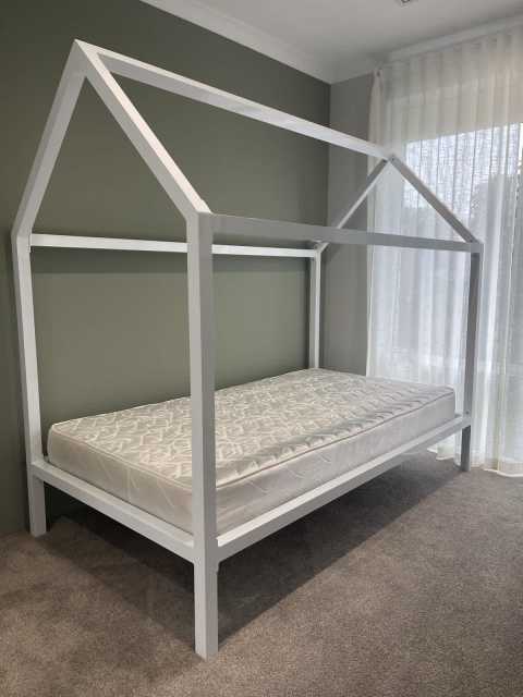 Canopy Tent Bed Frame - king single size - ex display home - Beds in ...