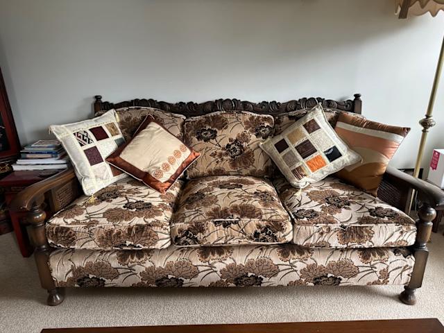 3-Piece Jacobean Walnut Lounge Suite - Sofas in Campbell ACT | Gumtree ...