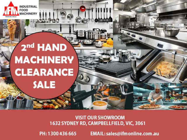 Second Hand Food Machinery CLEARANCE SALE - Miscellaneous Goods in ...