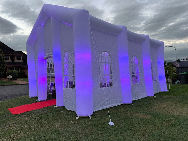 Pop up inflatable wedding chapel including complete wedding package ...