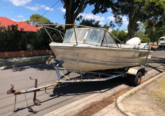 QUINTREX SEAMAN MARK 2 ALUMINIUM BOAT ON TRAILER | Tinnies & Dinghies ...