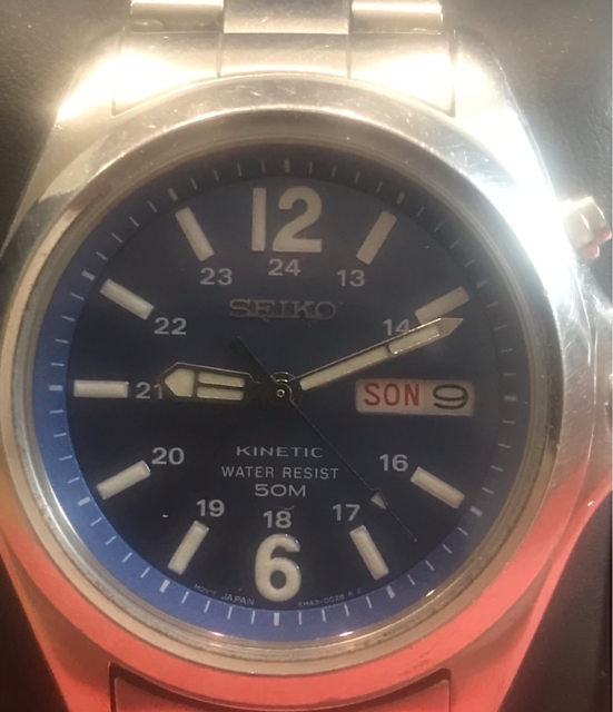 Seiko kinetic watch blue face . | Watches | Gumtree Australia Bayside ...