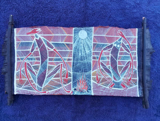 Aboriginal Art Bark Painting by Eddie Blitner | Art | Gumtree Australia ...