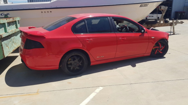 Front damage Red 2006 Ford xr6 with Barra engine | Auto Body parts ...