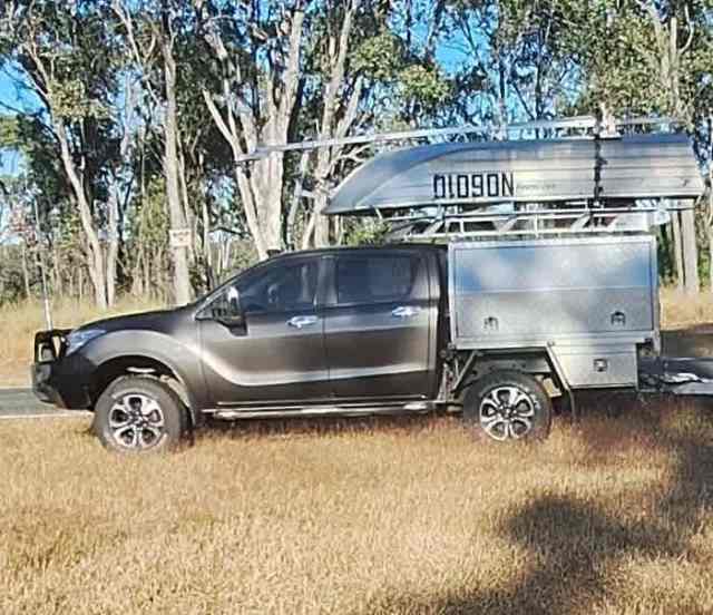 car topper tinny & 2 boat trailers, plus,aluminium boat loader. Roof r ...