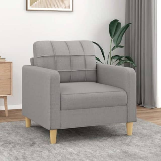 Sofa Chair Fabric Light Grey - Sofas in Spring Hill QLD | Gumtree Australia