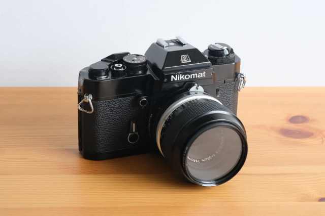 Nikon Nikomat EL Film Camera & 55mm Macro Lens - Non Digital Cameras in ...