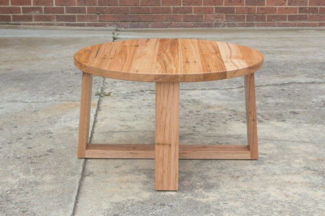 Anglesea - Round Coffee Table - Solid Australian Messmate or Blackbutt ...