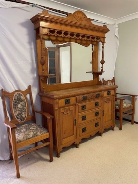 Antique Buffet Sideboard & Matching Tables and Chairs - Antiques in ...