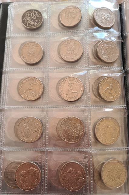 37 x 20 Cent Low mintage and Collectors coins in very good condition ...