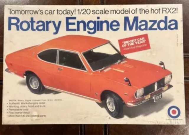 ENTEX MAZDA RX2 ROTARY Engine Mazda Kit Rare NOS 1/20th Scale Capella ...