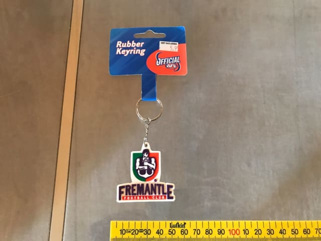 Retro Logo FREMANTLE FOOTBALL CLUB AFL Aussie Rules Key Ring ...