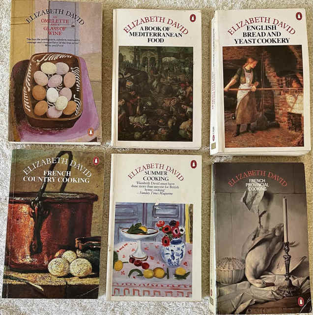 A RARE COLLECTION OF ELIZABETH DAVID COOK BOOKS | Cooking Accessories ...