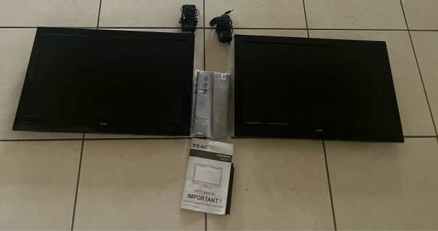 2 TEAC LE23A86FHD 24” tv’s - TVs in Sandgate QLD | Gumtree Australia