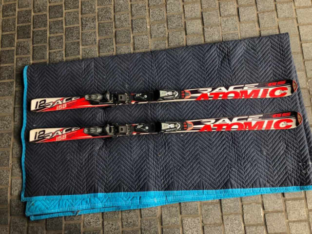 Atomic Race GS 12 Snow Skis 158 cm with Bindings - Snow Sports in Rose ...