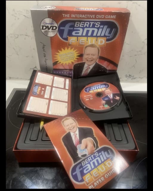 Bert’s Family Feud Interactive DVD Game in Box & Score Cards | Board ...