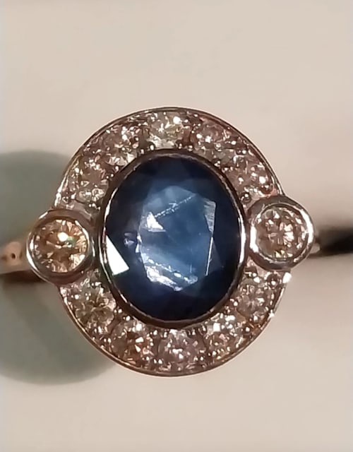 Estate Sapphire and Diamond Ring - Women's Jewellery in Loganlea QLD ...