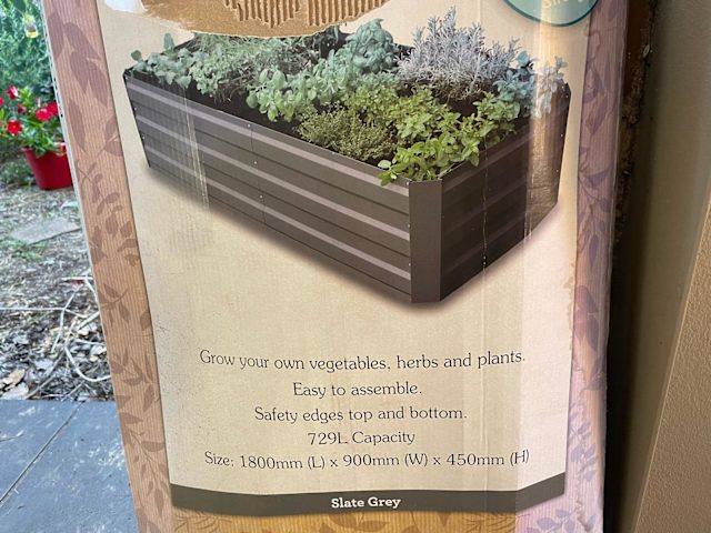 Raised garden bed, metal, unused vegetable Aldi - Pots & Garden Beds in ...