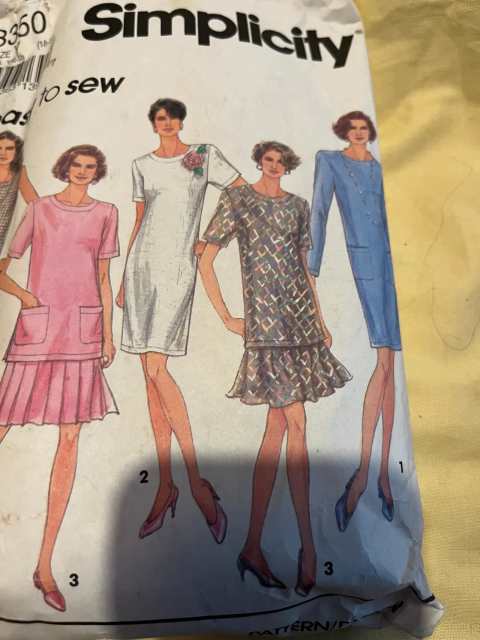 Simplicity 8350 Sewing Pattern Short Skirt Dress Size 18 - 22 - Miscellaneous Goods in Woodridge ...