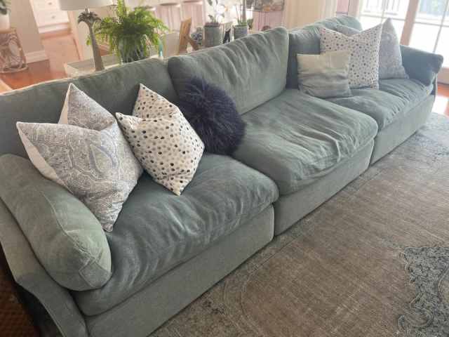 Coco Republic Denim Blue Couch - Sofas in Gundaroo NSW | Gumtree Australia