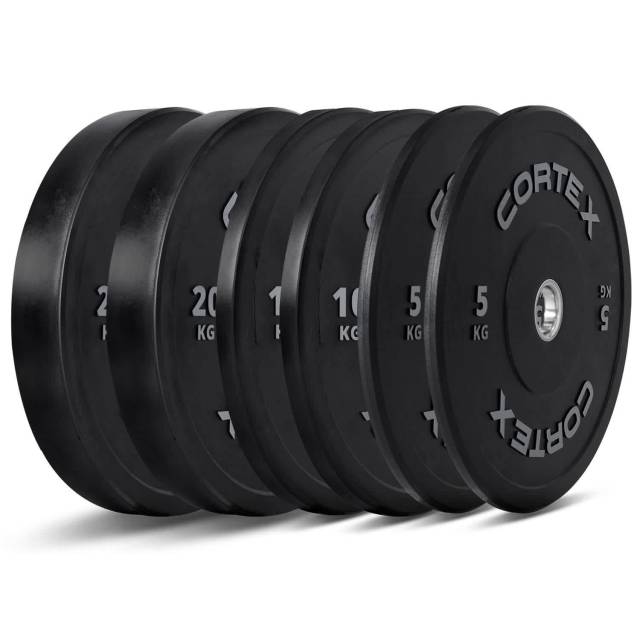 70kg Black Series V2 Rubber Olympic Bumper Plate Set 50mm... - Gym ...