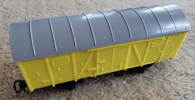 Vintage model train yellow covered plastic carriage - 2nd one ...