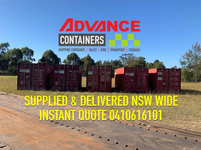 20ft & 40ft Shipping Containers - Supply & Delivered - NSW -O4IO6I6IOI ...