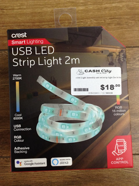CREST SMART LIGHTING USB LED STRIP LIGHT 2M | Miscellaneous Goods ...