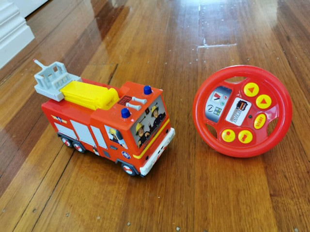 Fireman Sam Jupiter Drive and Steer Remote Control Fire Engine - Baby ...