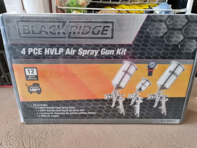 Spray Guns Blackridge Air Spray Gun Kit HVLP 4 Piece NEW in BOX - Other Tools & DIY in Marks ...