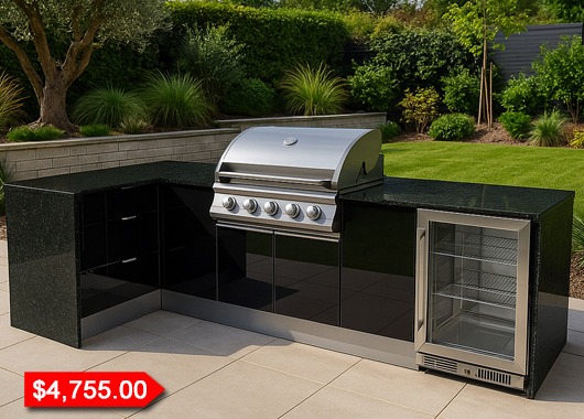 OUTDOOR WEATHERPROOF KITCHEN WITH NATURAL GRANITE BENCHTOP - Outdoor ...