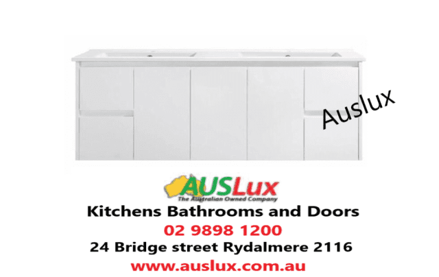 AusLux Double Bowl wall hung PVC vanity PWH1500D | Building Materials ...