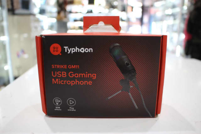 Typhoon Strike GM11 USB Gaming Microphone with RGB Effects and Plug An ...