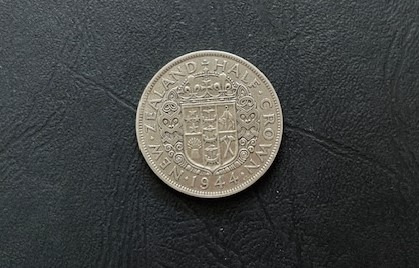 Coin NZ rare 1944 half crown with Maori designs - Collectables in ...