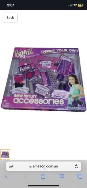 BRATZ SEWING Craft Kit - SEW STYLIN Accessories Pack - BRAND NEW - Toys ...