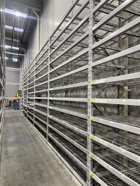 Complete Colby Racking / Shelving System with Mesh Decks - Used ...
