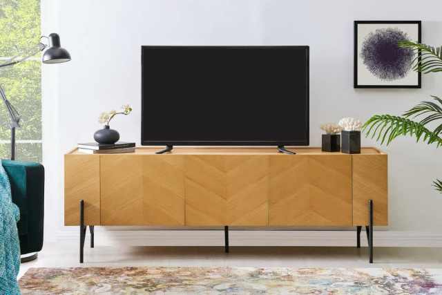 Matt Blatt Shangri-La Rio TV Entertainment Unit (Oak) - Entertainment ...