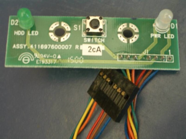 Computer Tower Desktop Power Switch LED HDD LED Board Cable Lead ...