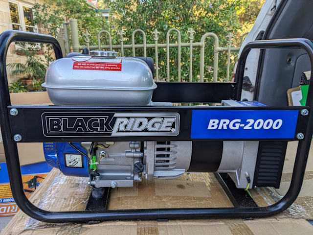 NEW BLACKRIDGE BRG2000 PETROL 4 STROKE GENERATOR - Power Tools in ...