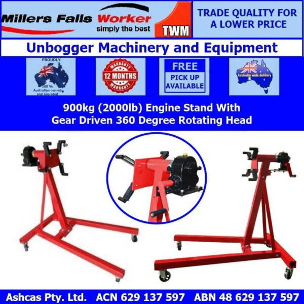Engine Stand 900kg Worm Gear Driven Workshop Garage Mechanic ...