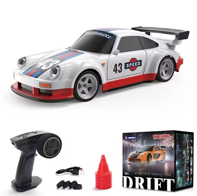 1:43 Scale 2.4g Radio Control Drift Car 4WD RC Mini Porsche Race Car T ...