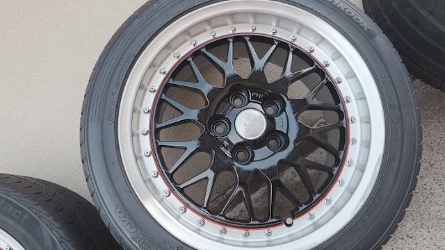 Genuine Japanese Rays Volk Racing GTU 17x8 / 17x9, 2-piece wheels ...