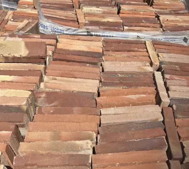 LAS LOSAS Handmade Red blend Spanish, Roman size Bricks - Building ...