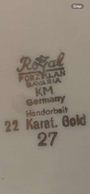 Royal Porzellan Bavaria KM Germany Handarbeit Trinkets Bowl with Lid ...