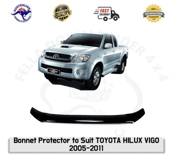 Bonnet Protector Hood Guard To Suit Toyota Hilux N70 Vigo 05-11 | Auto ...