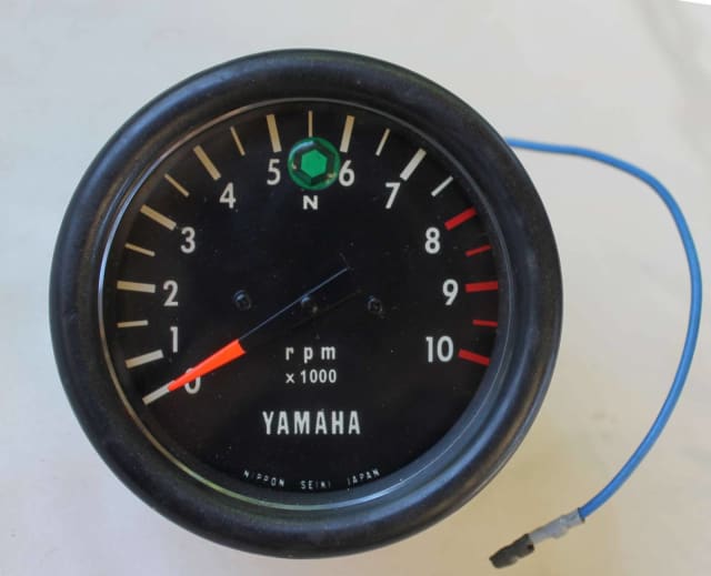 Yamaha Tacho Vintage - Rev Counter CT1 1971 NOS | Motorcycle & Scooter ...