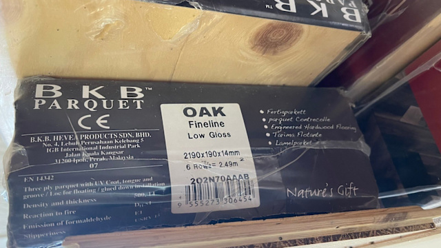 Flooring : 8 boxes of BKB Parquet flooring - NEW - Building Materials ...