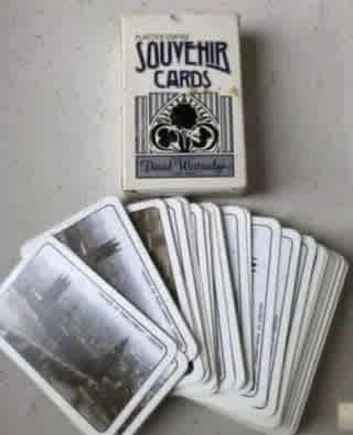 .SOUVENIR CARDS by David Westnedge, Playing cards* Plastic Coated ...